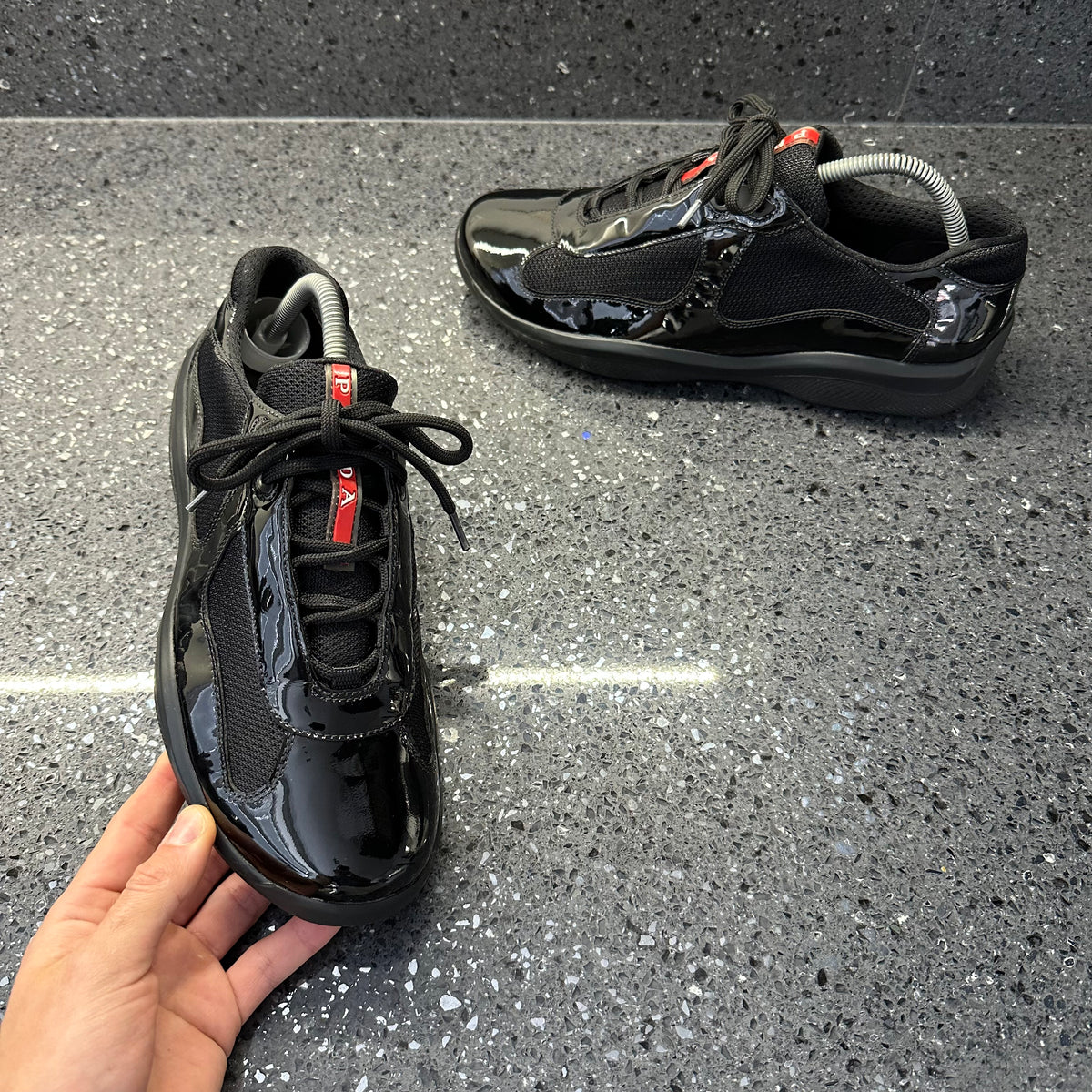 PRADA MENS CUPS BLACK EU 40.5 (FIT A UK 7.5 / 8) – Lovedkicks