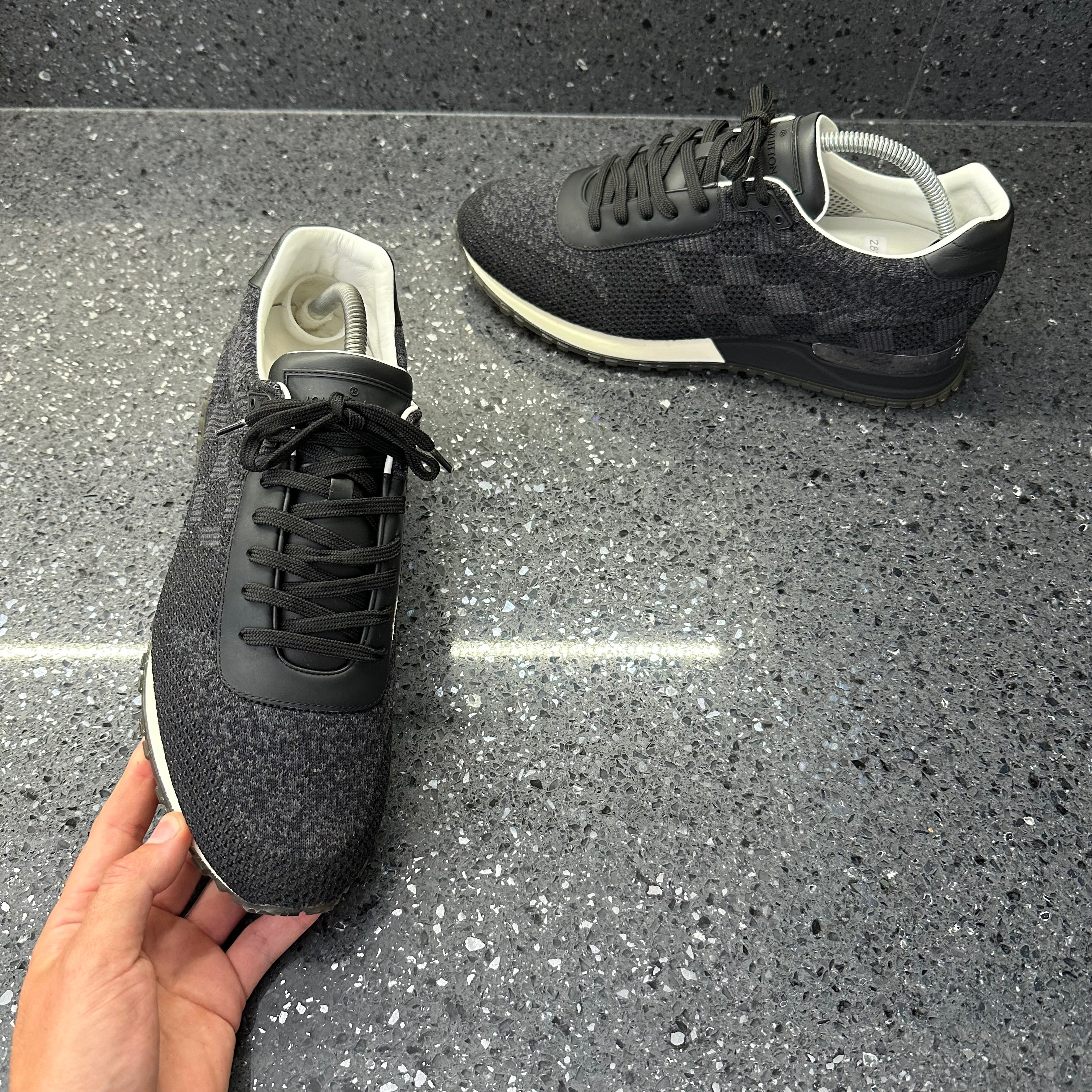 LOUIS VUITTON MENS DAMIER RUN AWAY BLACK EU 40.5 (FIT A UK 7.5 ...